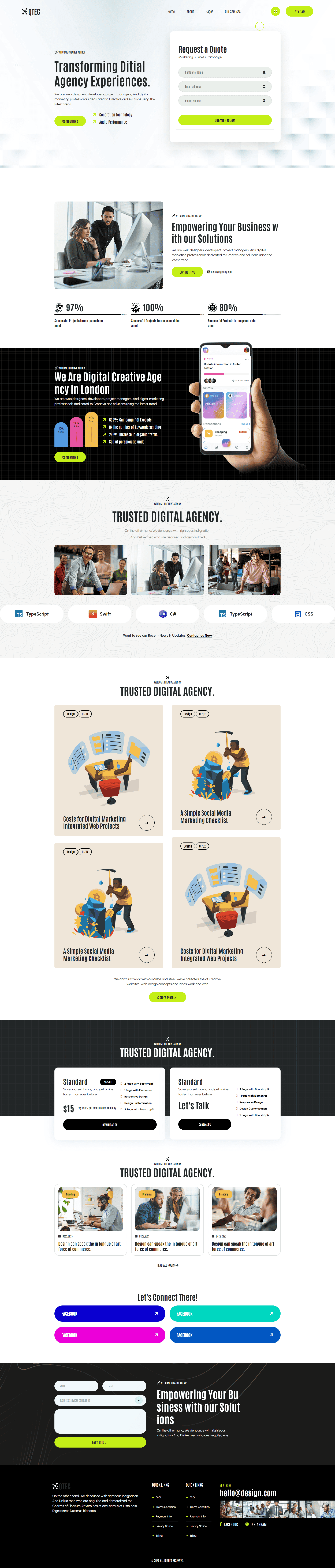 QtechAi. - Agency Startup HTML Multipage Landing Page Template